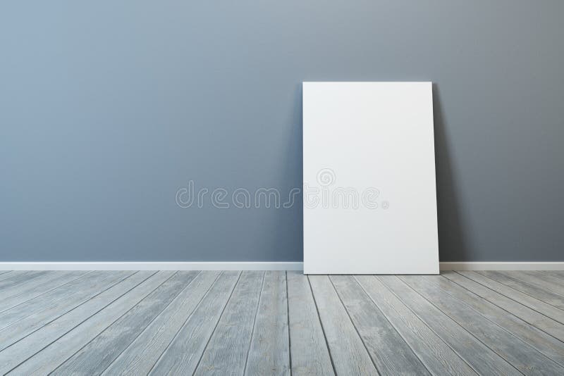 Leeres Bild Auf Der Wand, Wiedergabe 3d Stockfoto - Bild von leben ...