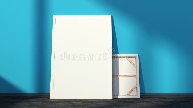 Leeres Bild im Raum stock abbildung. Illustration von bild - 43993295