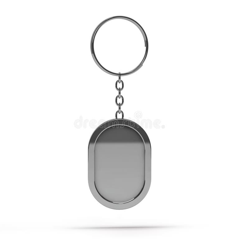 Leeres Metall-keychain Modell Stock Abbildung - Illustration von ...