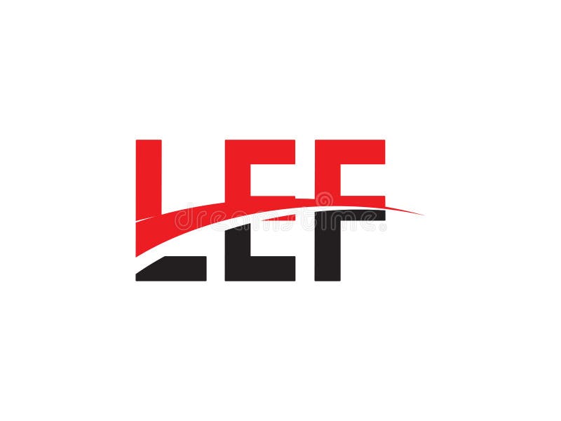 Lef Letter Initial Logo Design Stock Vector Illustration Of Style