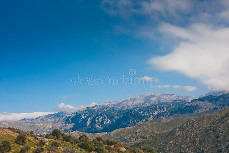Lefka Ori Mountains stock image. Image of mountain, panorama - 14093177