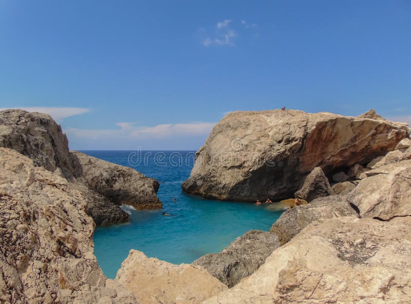 View of Kathisma beach editorial photography. Image of lefkada - 149835117
