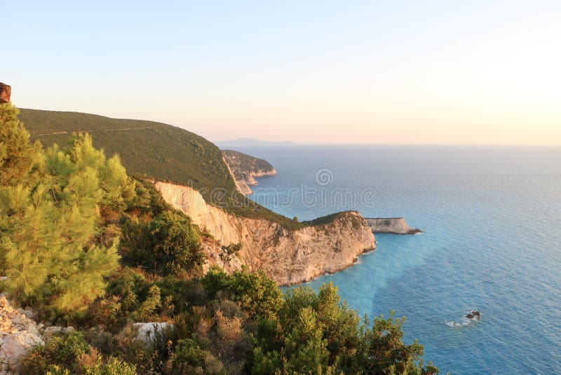 Lefkada shore Greece stock photo. Image of shore, rocky - 270001222