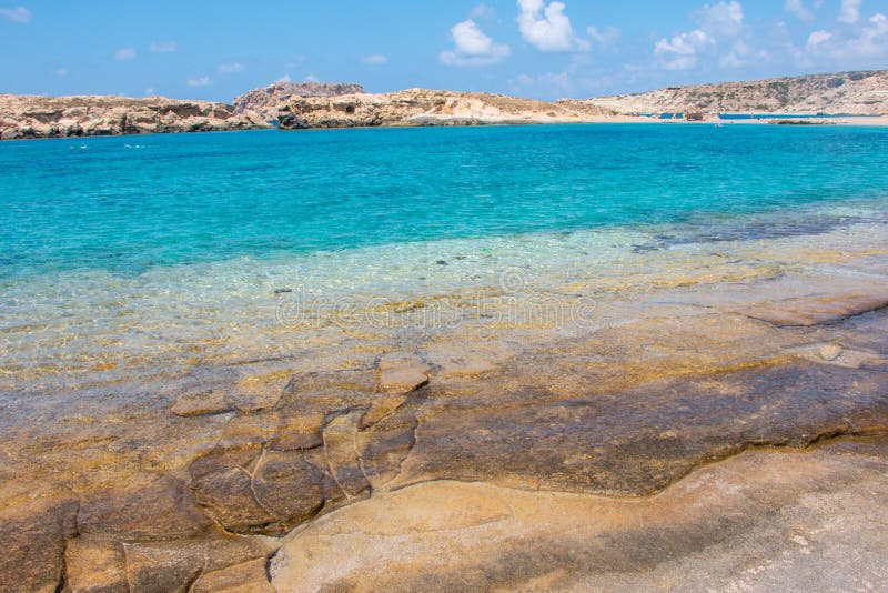 Lefkos Beach stock photo. Image of karpathos, travel - 259604692