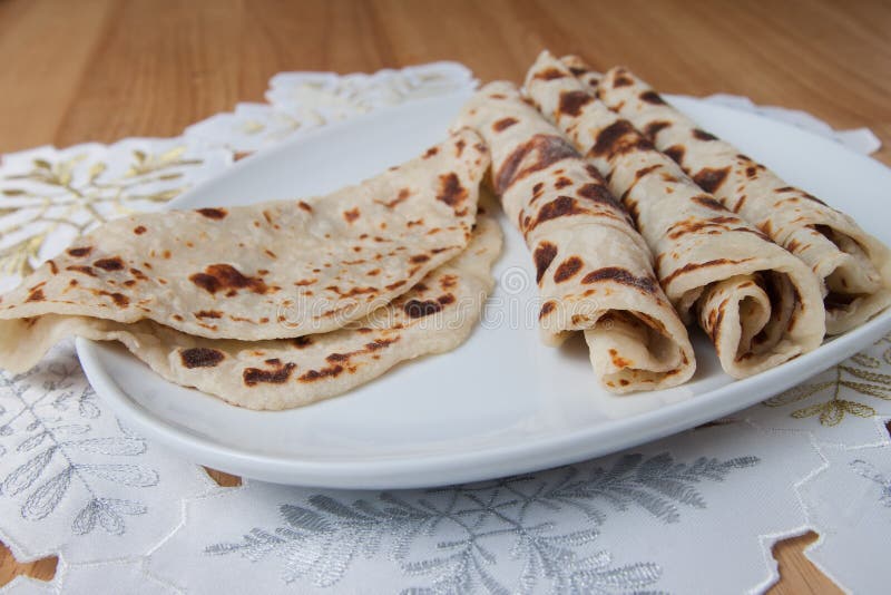 Lefse with butter stock image. Image of griddle, tradition - 63081541