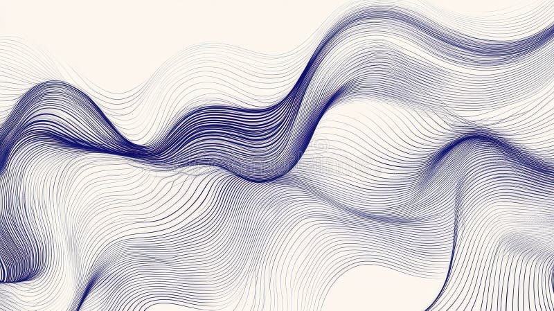 Left-Aligned Abstract Doodle Lines Stock Image - Image of unique ...