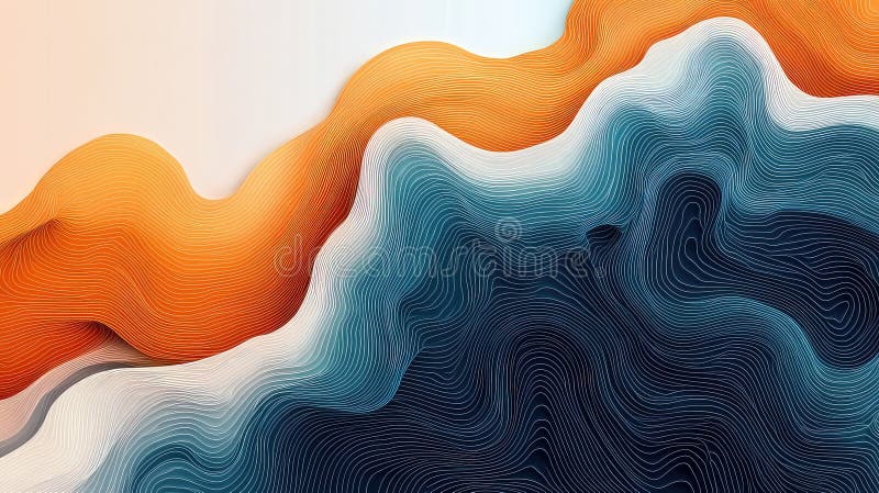 Left-Aligned Abstract Doodle Lines Stock Image - Image of design ...