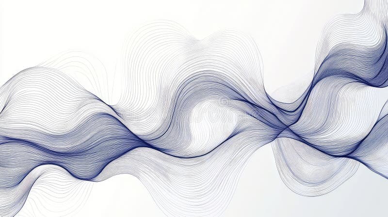 Left-Aligned Abstract Doodle Lines Stock Image - Image of minimal ...