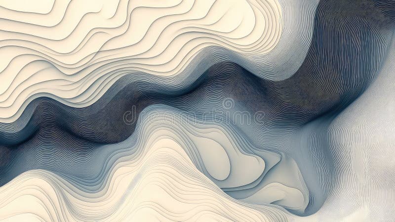 Left-Aligned Abstract Doodle Lines Stock Photo - Image of leftaligned ...