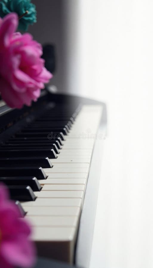 Left Aligned Piano Keys on Pure White Backdrop , Note, Abstract, High ...