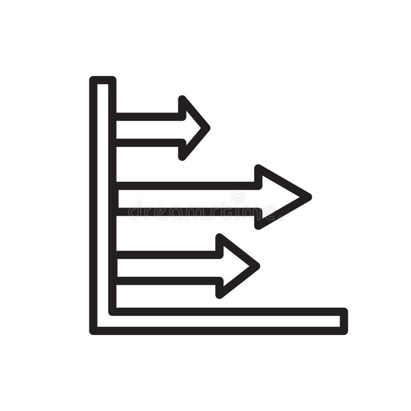 Left Alignment Icon Vector Sign and Symbol Isolated on White Background ...