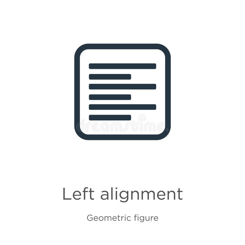Left Alignment Icon Vector. Trendy Flat Left Alignment Icon from ...