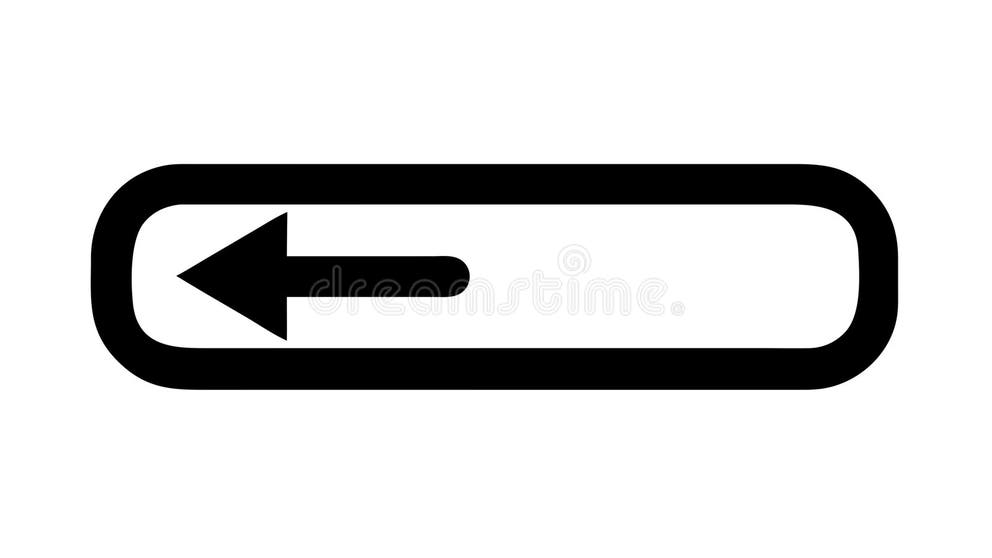 Left Arrow Button Outline Vector Icon, Vector Design Generative AI ...