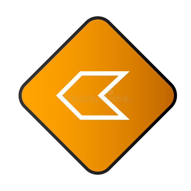 Left Arrow Button with Rectangular Frame Part 7 Stock Vector ...