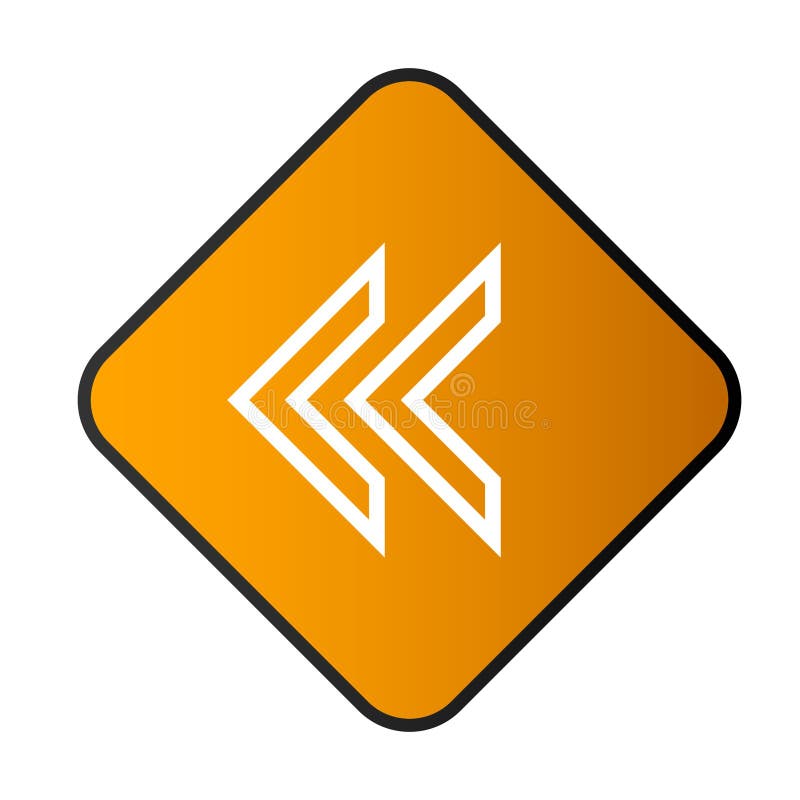 Left Arrow Button with Rectangular Frame Part 6 Stock Vector ...