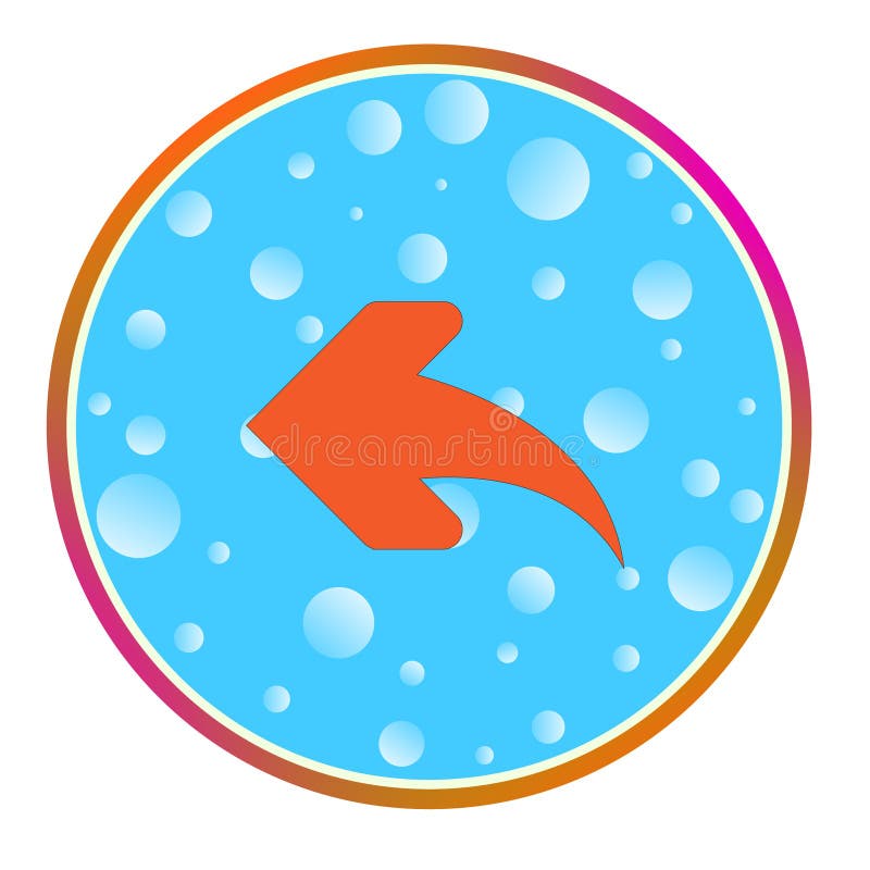 Left Arrow Button or Symbol with Circle V.18 Stock Vector ...