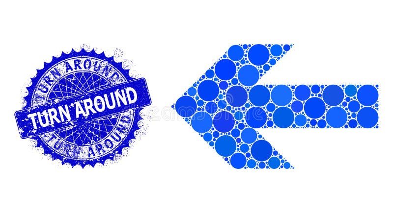 Turn Around stock illustration. Illustration of arrow, undo - 549863