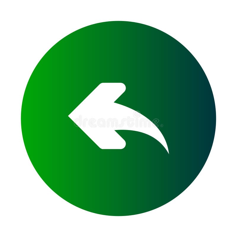 Button Or Icon Or The Left Arrow Logo V.27 Stock Vector - Illustration ...