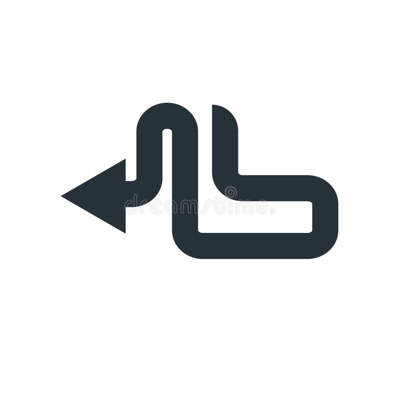 Left Arrow Icon Vector Sign and Symbol Isolated on White Background ...