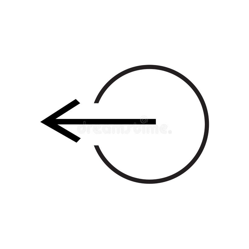 Left Arrow Icon Vector Sign and Symbol Isolated on White Background ...