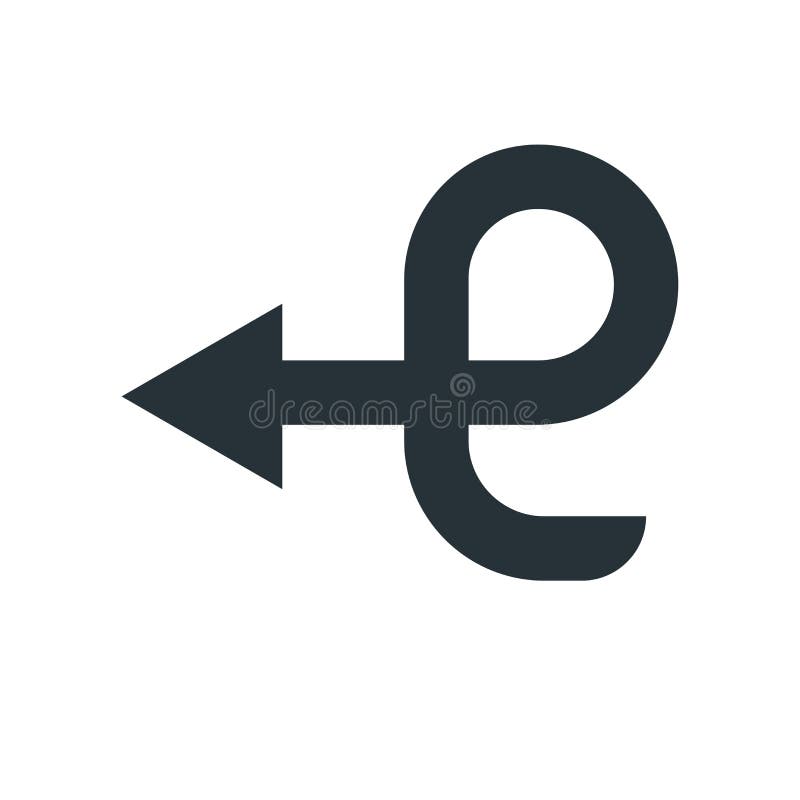 Left Arrow Icon Vector Sign and Symbol Isolated on White Background ...