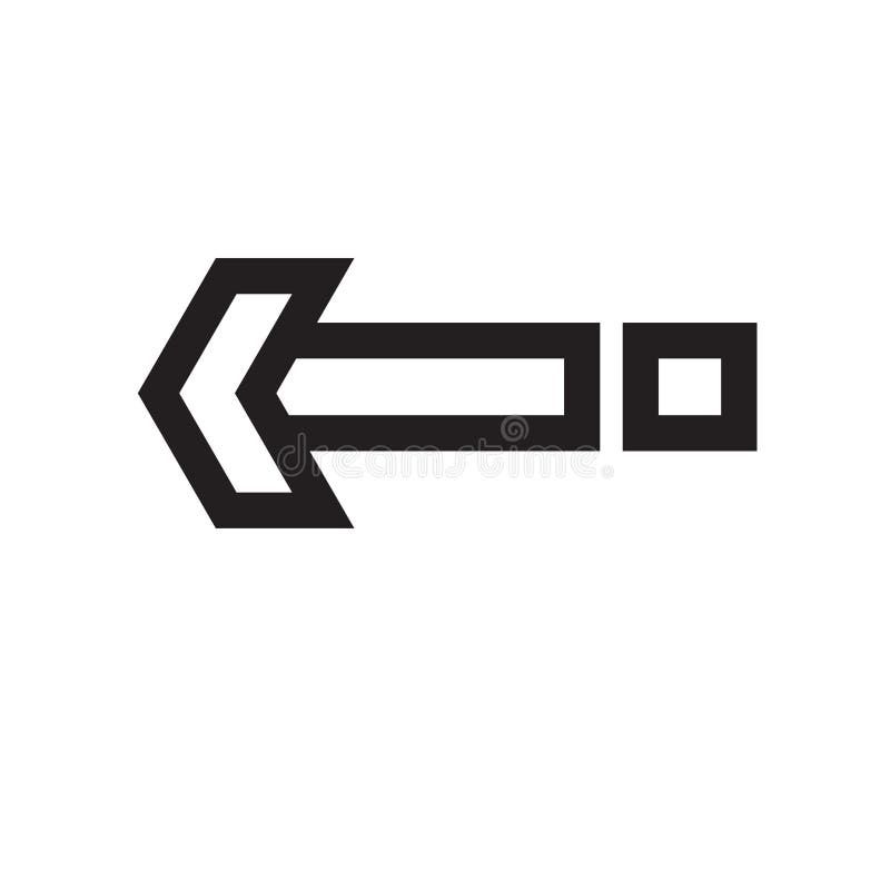 Left Arrow Icon Vector Sign and Symbol Isolated on White Background ...