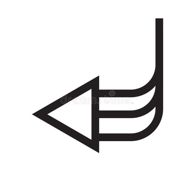 Left Arrow Icon Vector Sign and Symbol Isolated on White Background ...