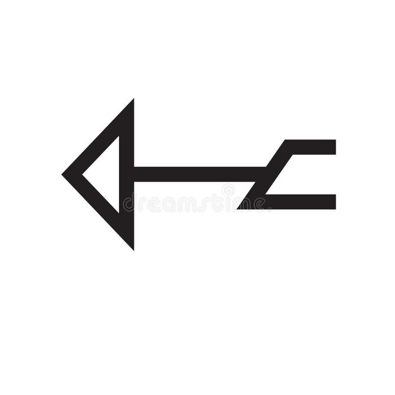 Left Arrow Icon Vector Sign and Symbol Isolated on White Background ...