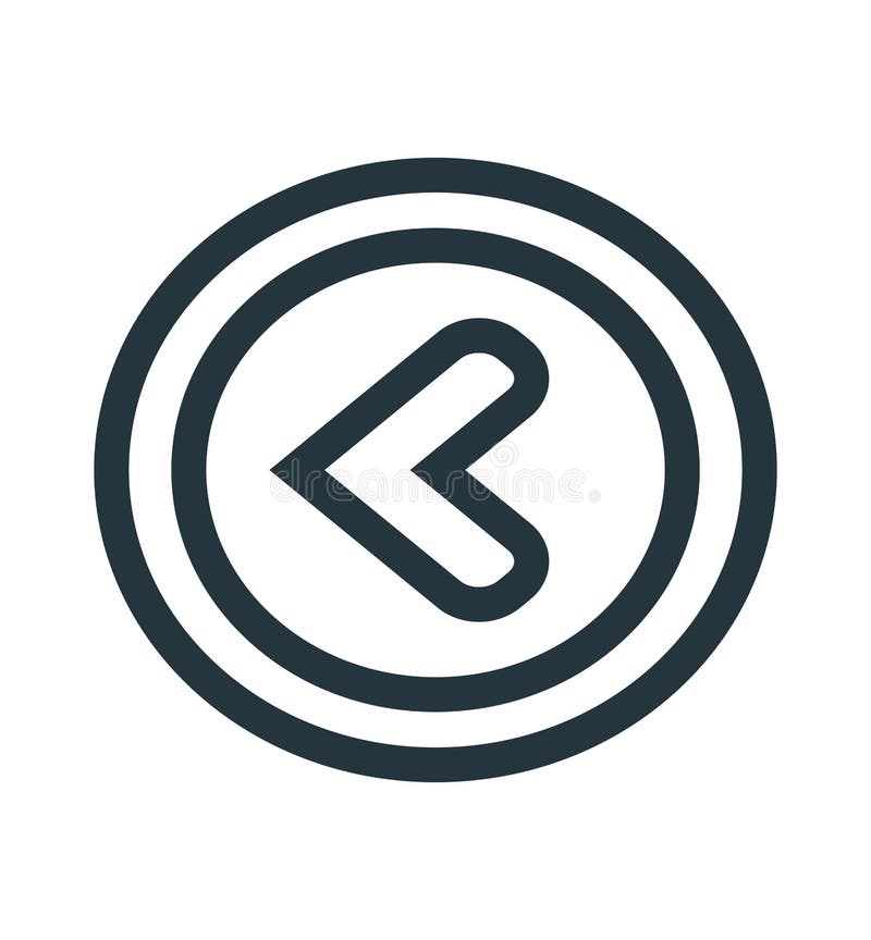 Left Arrow Icon Vector Sign and Symbol Isolated on White Background ...