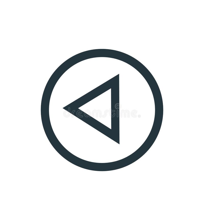 Left Arrow Icon Vector Sign and Symbol Isolated on White Background ...