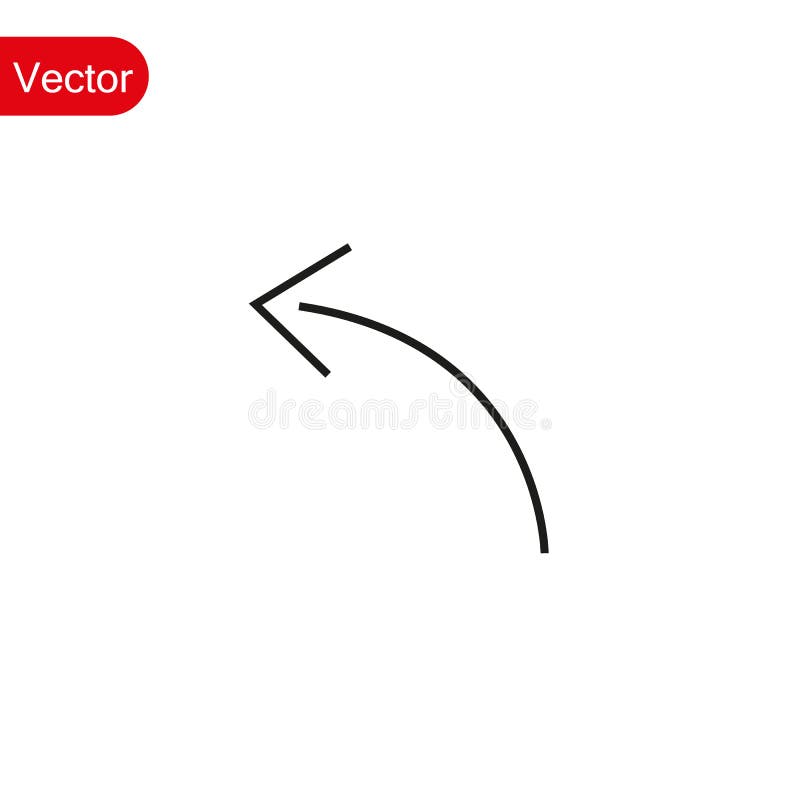 Left Arrow Icon, Left Arrow Icon Vector, in Trendy Flat Style Isolated ...