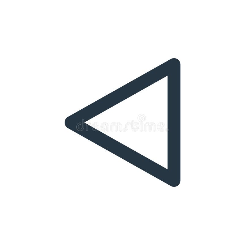 Left Arrow Icon Vector from User Interface Concept. Thin Line ...