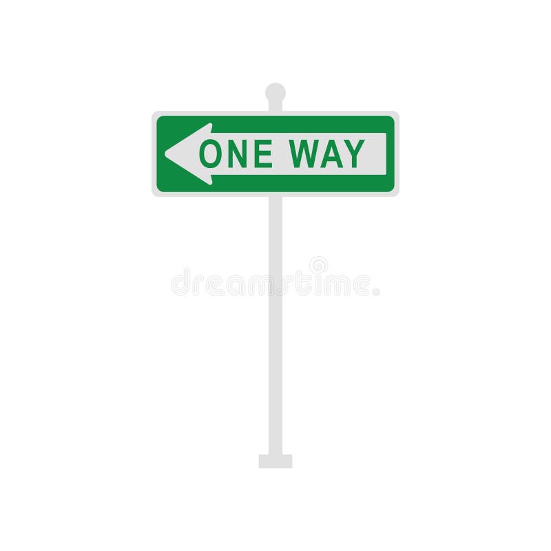 Left Arrow One Way Stock Illustrations – 826 Left Arrow One Way Stock ...