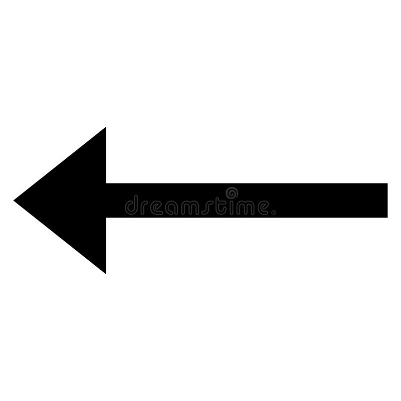 Left arrow sign icon stock vector. Illustration of internet - 224651815