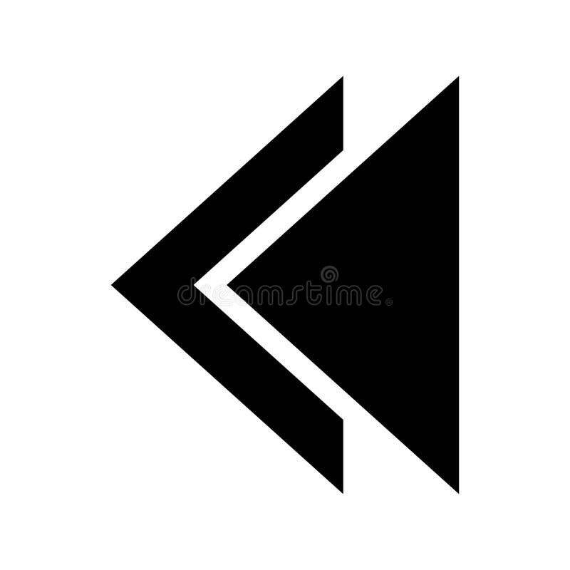Left arrow sign icon stock vector. Illustration of next - 224652026