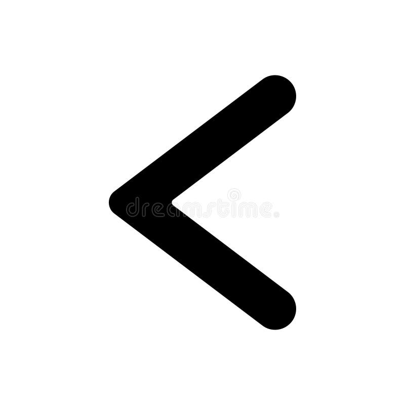 Left arrow sign icon stock vector. Illustration of button - 224652135
