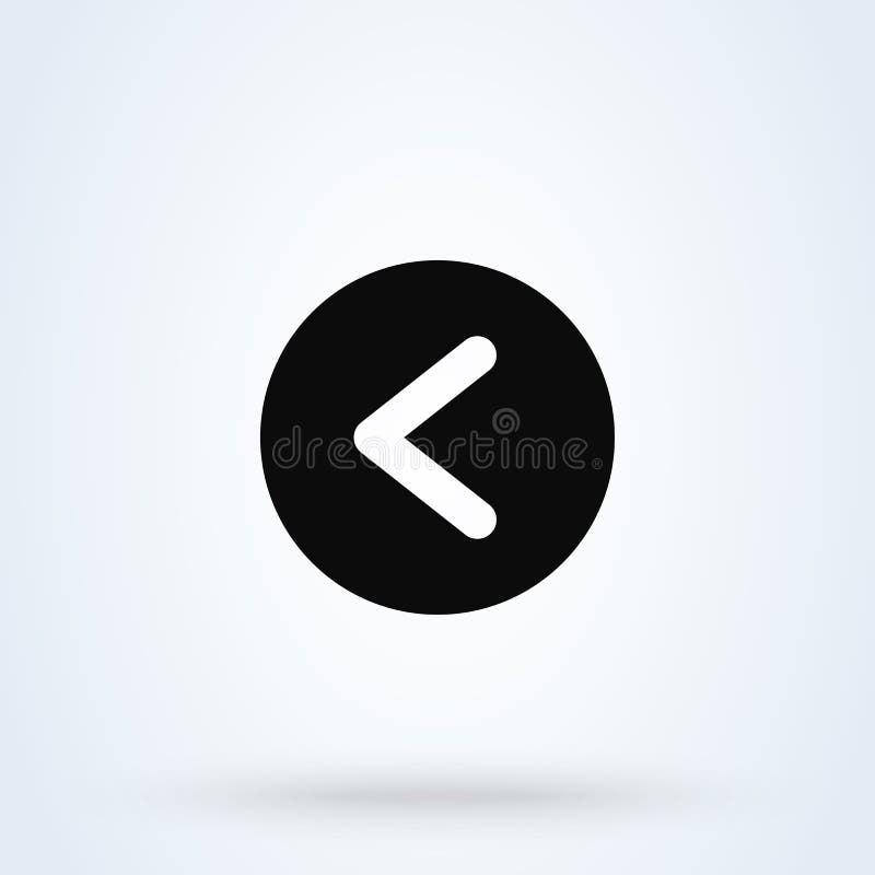 Left Arrow Simple Vector Modern Icon Design Illustration Stock Vector ...
