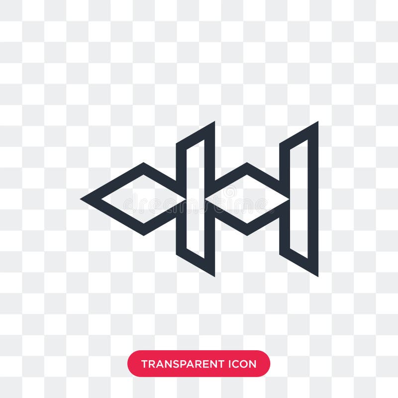 Left Arrow Vector Icon Isolated on Transparent Background, Left Arrow ...