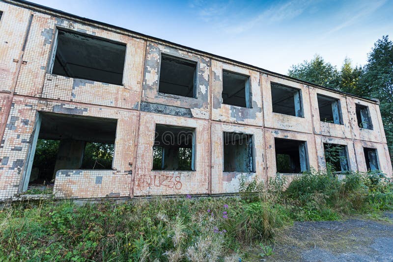 Left broken building stock image. Image of destruction - 33768219