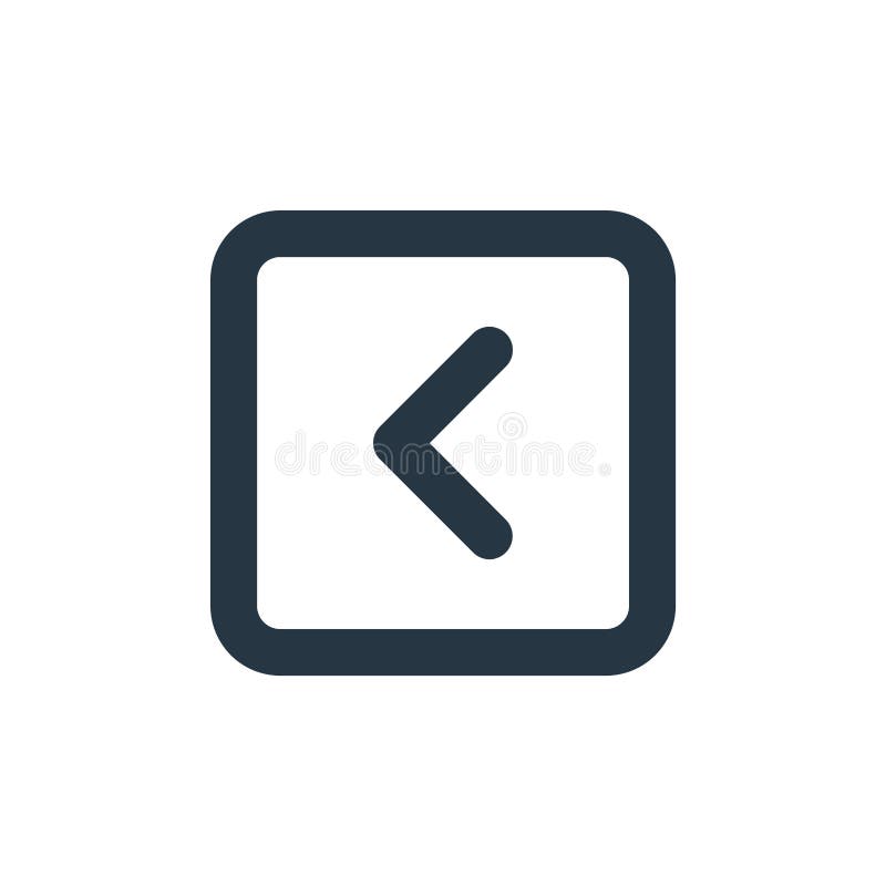 Left Chevron Icon Vector from Essentials Ui Concept. Thin Line ...