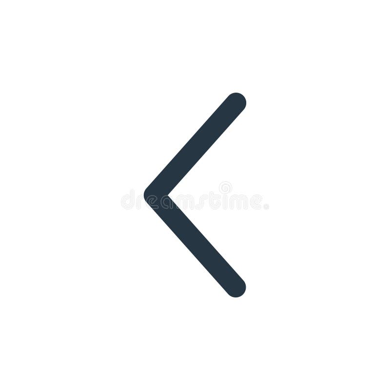 Left Chevron Icon Vector from Essentials Ui Concept. Thin Line Illustration of Left Chevron ...