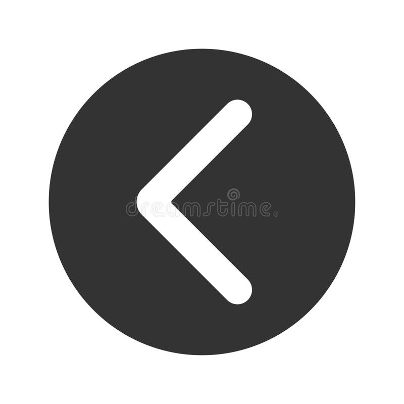Left direction arrow icon stock vector. Illustration of directional ...