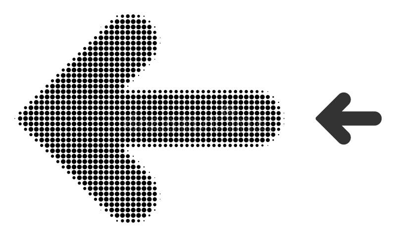 Left Direction Halftone Dotted Icon Stock Vector - Illustration of ...