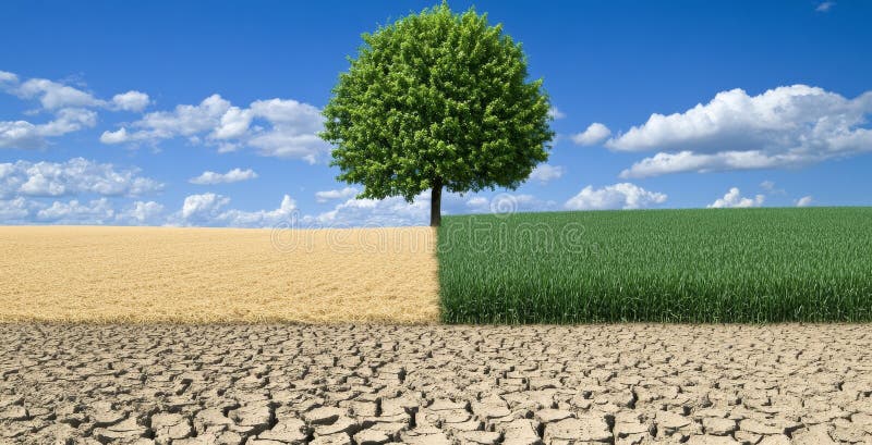 On the Left Half of an Illustration, a Tree is Shown Divided, with One ...