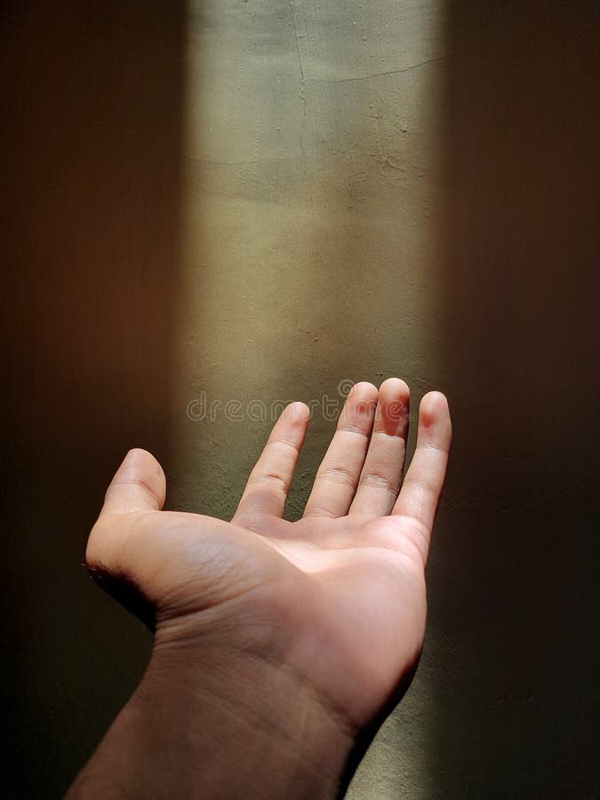 Left Hand Begging, Shining in the Sun Stock Photo - Image of hand ...