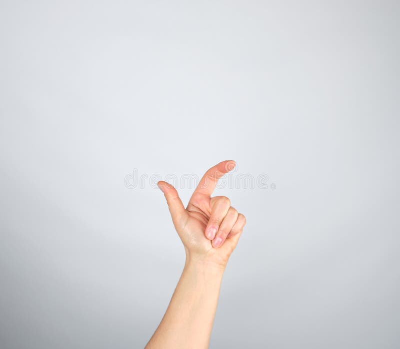 Left Hand with Curled Fingers Stock Photo - Image of adult, beauty ...