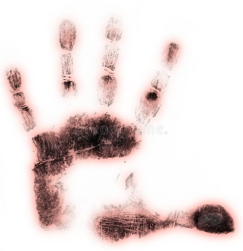 Hand print stock image. Image of stamp, symbol, sign, copy - 1755123