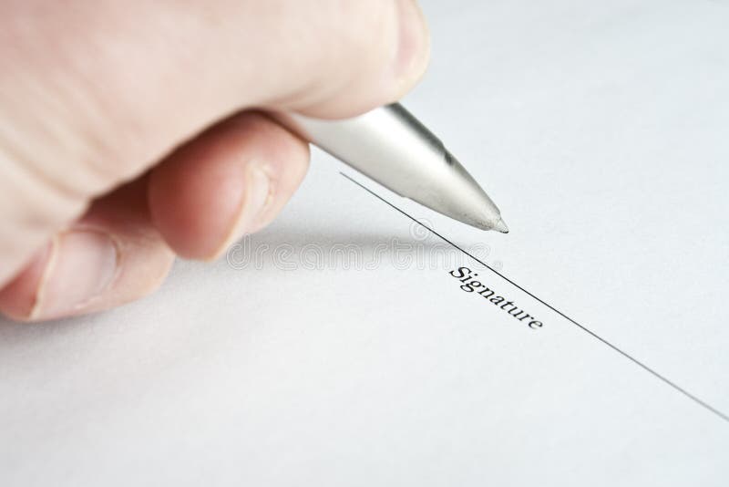 Left Hand Signing Name stock photo. Image of legal, text - 12297980