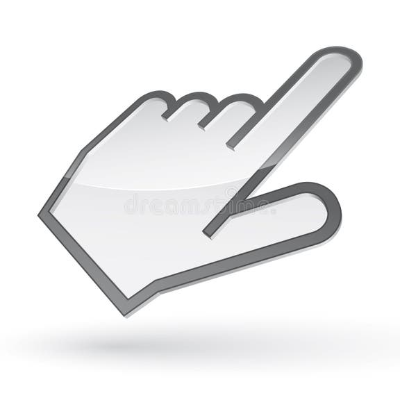 Left-handed cursor stock vector. Illustration of isolated - 21273756