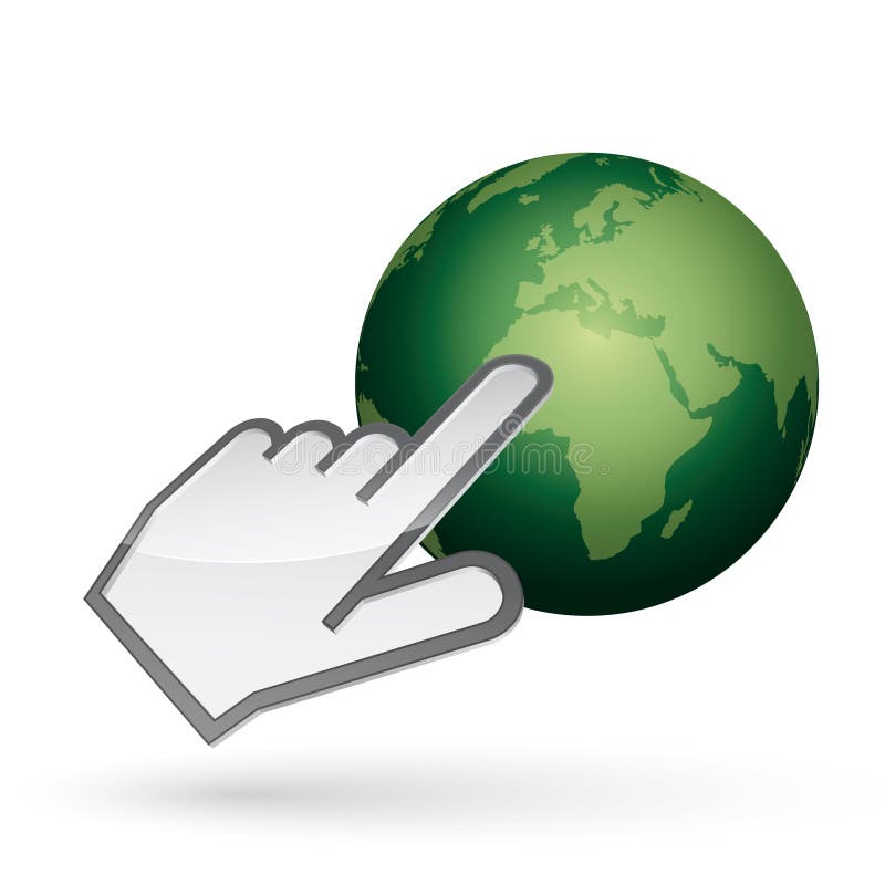 Left-handed cursor stock vector. Illustration of isolated - 21273756